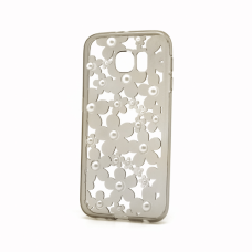 Futrola silikonska Flower pearl za Samsung G920 Galaxy S6 crna