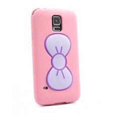 Futrola silikonska Masna za Samsung I9600 Galaxy S5 /G900 roze-ljubicasta