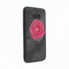 Futrola Lace Flower za Samsung G955 S8 Plus pink