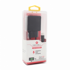 Kucni punjac Teracell Fast Charging TC-31 USB 5V 2.5A/9V 1.8A sa type C kablom crni
