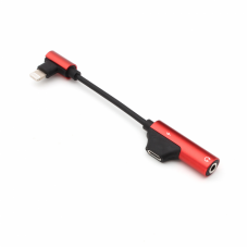 Adapter za slusalice i punjenje IP-16 iPhone lightning crveni
