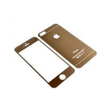 Zastitno staklo (Tempered glass) za iPhone 5 /5s 2u1 zlatni