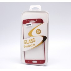Zastitno staklo (Tempered glass) za Samsung G925 Galaxy S6 Edge zakrivljeni crveni