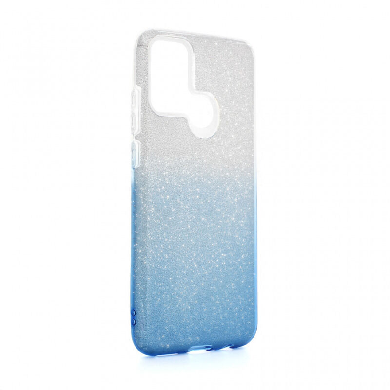 Maskica Double Crystal Dust za Huawei Honor 9A plavo srebrna