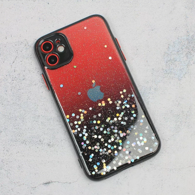 Maskica Frame Glitter za iPhone 11 6.1 crna