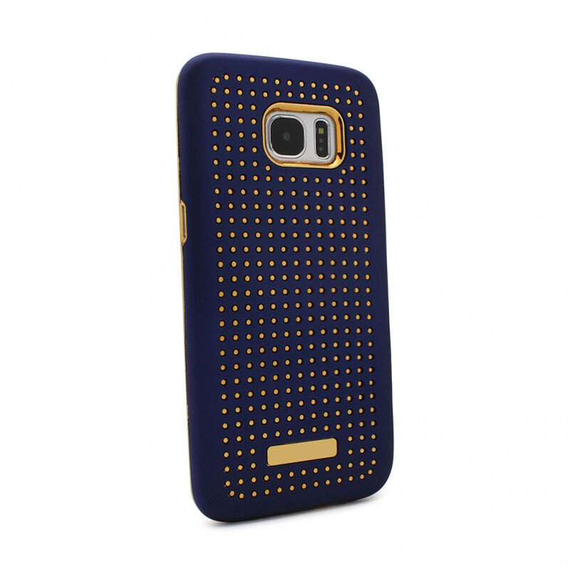 Maskica Hot Dots za Samsung G935 S7 Edge tamno plava