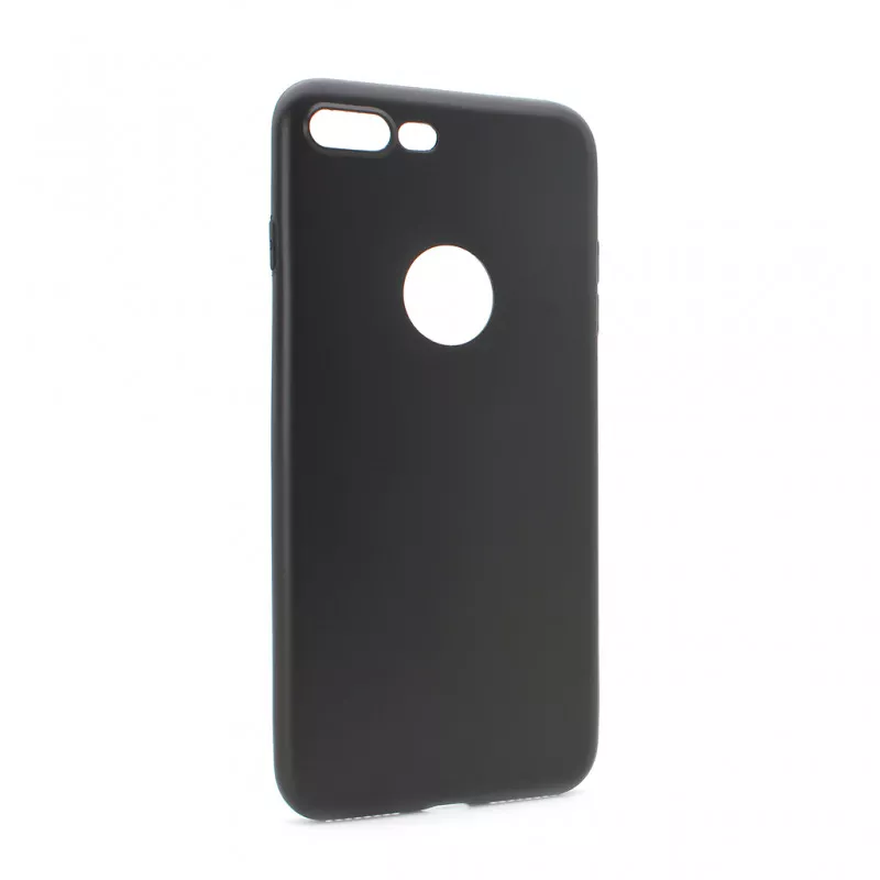 Maskica silikonska Skin za iPhone 8 plus mat crna (sa otvorom za logo)