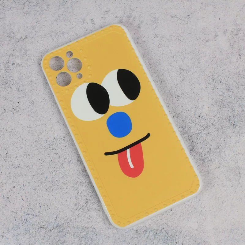 Maskica Smile face za iPhone 11 Pro Max 6.5 zuta