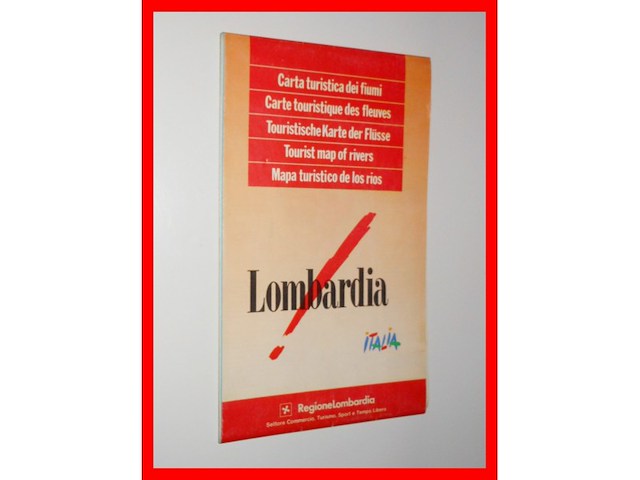 Turistička karta reka Lombardia, 1992.