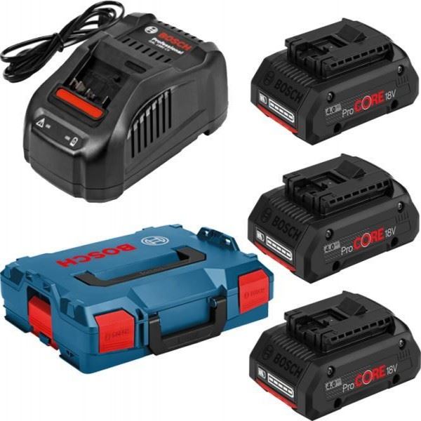 .Bosch Set 3 x ProCORE 18V 4,0Ah + GAL 1880 CV + L-Boxx 102 (0615990L1R)