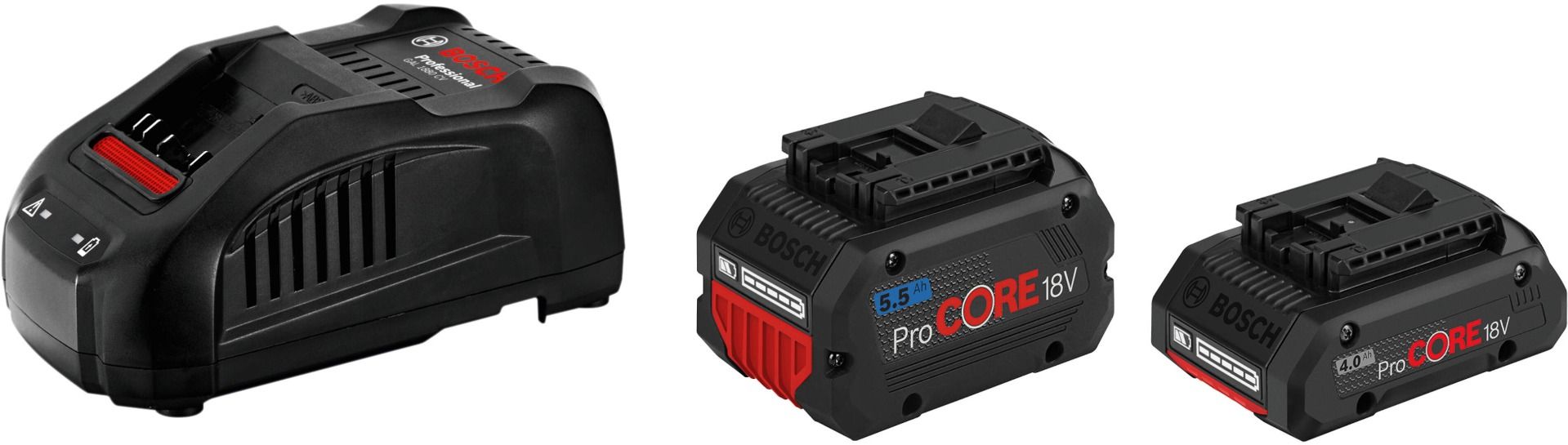 Starter set Bosch ProCORE 18V 5.5Ah + ProCORE 18V 4.0Ah akumulator + GAL 1880 CV