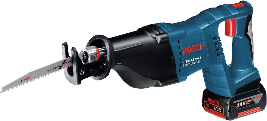 .Akumulatorska univerzalna testera Bosch GSA 18 V-LI , 2x5.0Ah, u L-Boxx-u