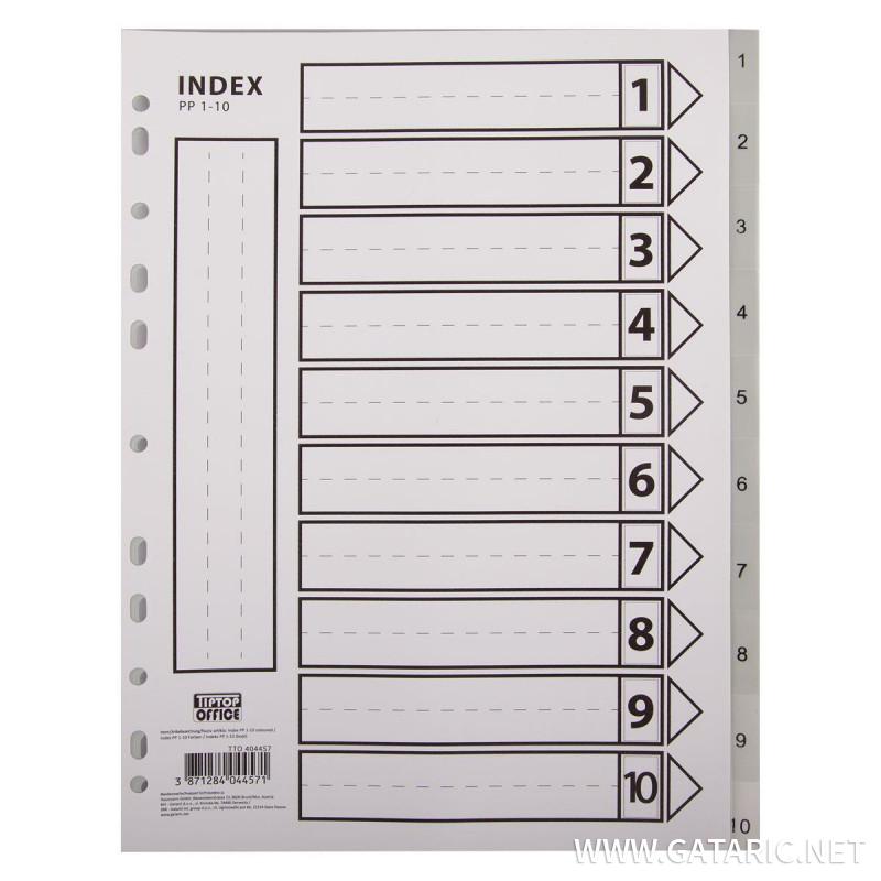 Index - PP - A4, 1-10 listova