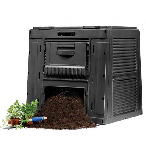 Komposter za pravljenje i čuvanje organskog đubriva 470L sa bazom