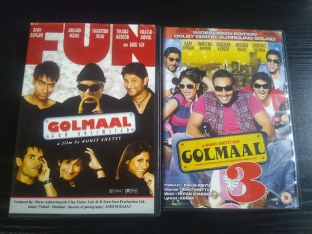 Bollywood Golmaal + poklon Golmaal 3