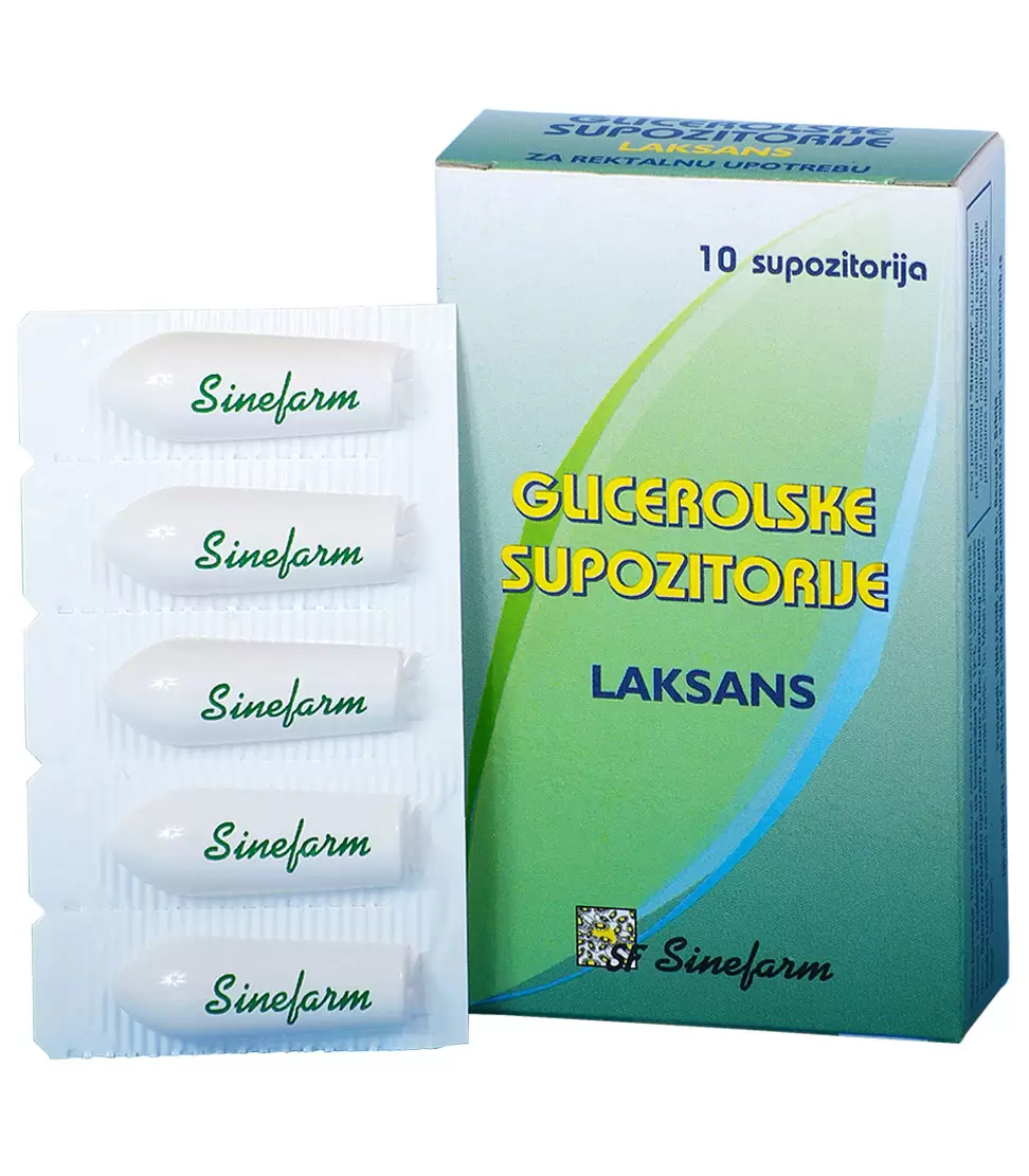 GLICEROLSKE supozitorije-10 kom.