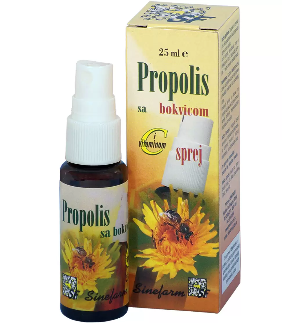 Propolis sprej sa bokvicom i C vitaminom
-25 ml-e