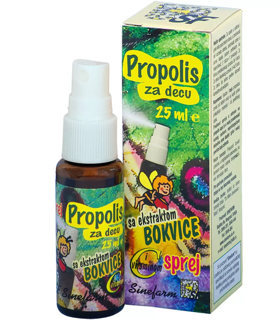 Propolis sprej za decu sa bokvicom
i C vitaminom-25 ml-e