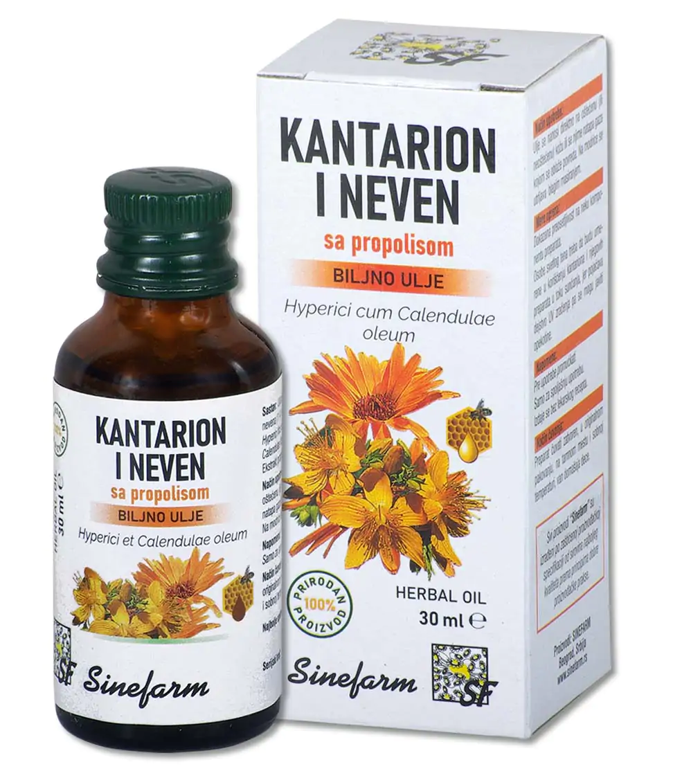 Ulje od kantariona i nevena sa PROPOLISOM
-30 ml-e