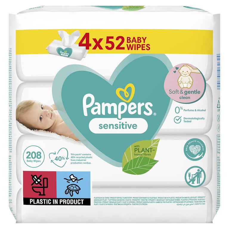 Pampers vl maramice sensitive 4x52/1 pampers