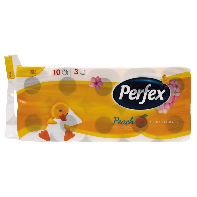 Perfex parfume essence peach troslojni toaletni papir 10 komada