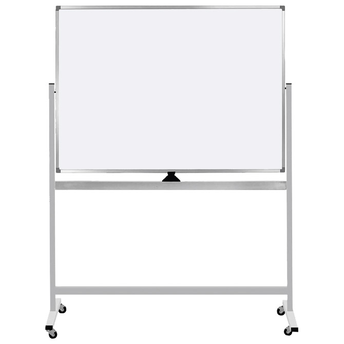 Tabla magnetna 120x90cm dvostrana + stalak sa točkićima WBAS0912 bela