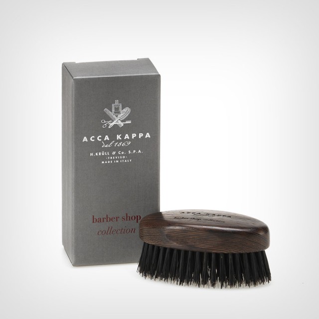 ACCA KAPPA BEARD BRUSH WENGE WOOD BLACK NATURAL BRISTLES – ČETKA ZA GUSTU I DUGU BRADU