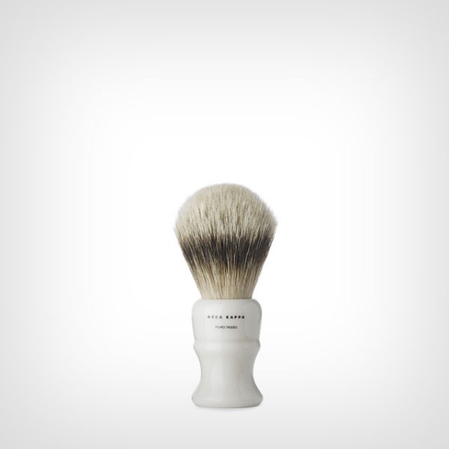 ACCA KAPPA SHAVING BRUSH DESIGN RESINA – IVORY – PURE BADGER – MEDIUM – SREDNJA ČETKA ZA BRIJANJE OD ČISTE DLAKE JAZAVCA