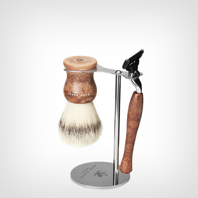 ACCA KAPPA SHAVING SET WITH STAND SYNTHETIC FIBRES BRUSH – “MACH 3” RAZOR – SET ČETKA ZA BRIJANJE OD SINTETIČKIH VLAKANA I “MACH 3”