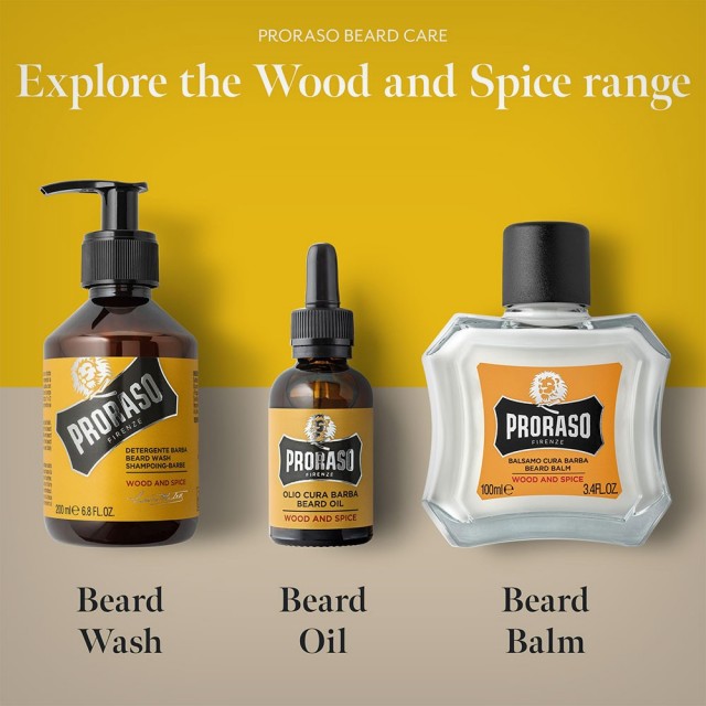 PRORASO ŠAMPON ZA BRADU WOOD & SPICE 200ML