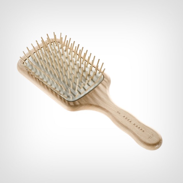 ACCA KAPPA PADDLE BRUSH – BEECH WOOD – WOODEN PINS – ČETKA OD DRVENIH IGLICA I JASTUČETA OD PRIRODNE GUME