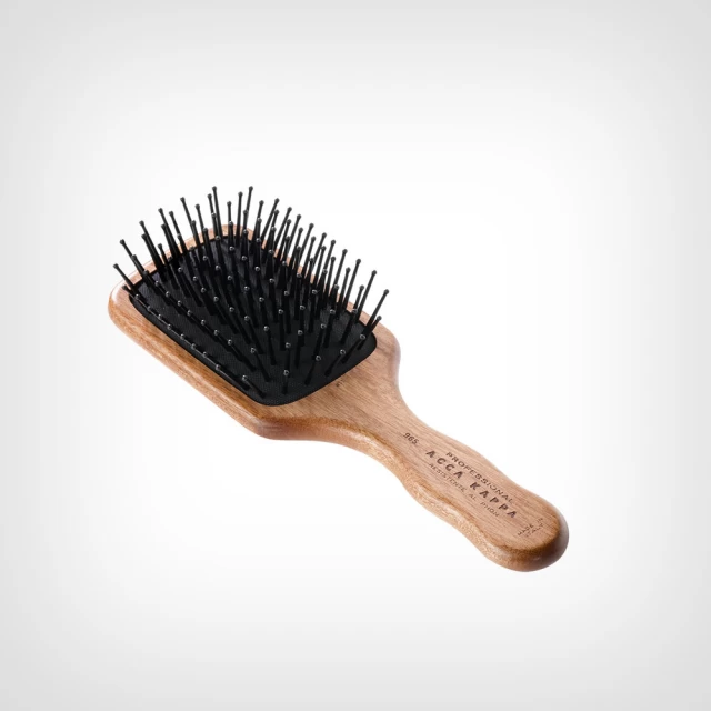 Acca Kappa Pneumatic Mini Paddle Brush – Kotibé Wood – POM Pins – Četka za zagladjivanje kose i masažu vlasišta