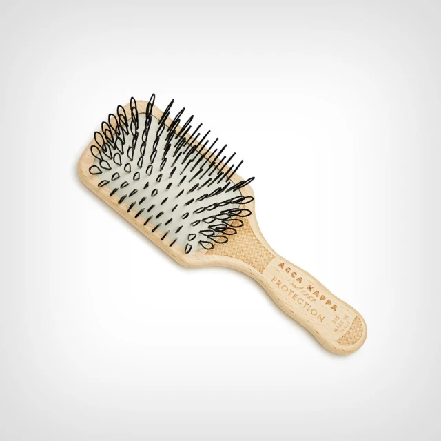Acca Kappa Protection – Mini Paddle Brush – Beech Wood – Looped Nylon – Četka za masažu vlasišta