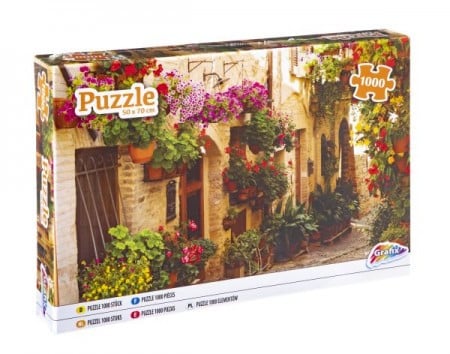 Puzzle 1000 PCS narrow street flowers 400002 ( 35/06246 )