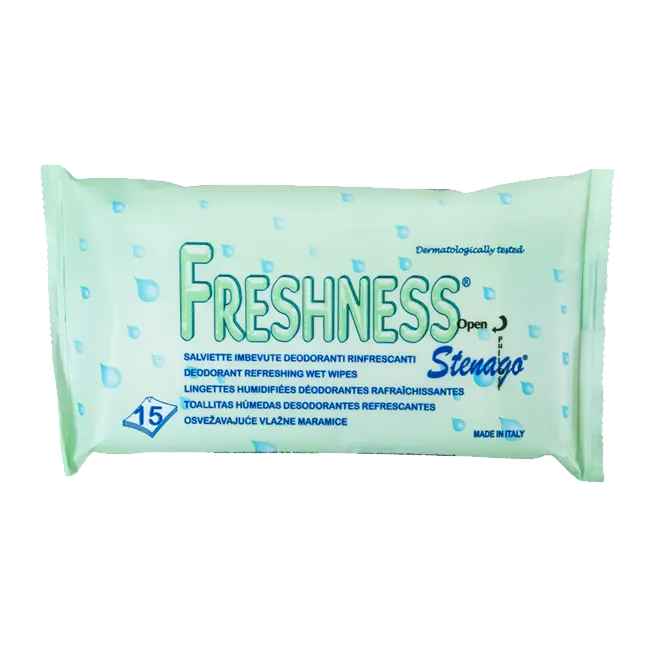 Freshness 15 vlažnih maramica zelene