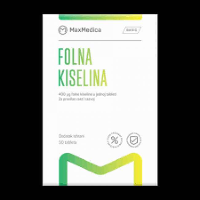 MAXMED FOLNA KISELINA 50X400MCG