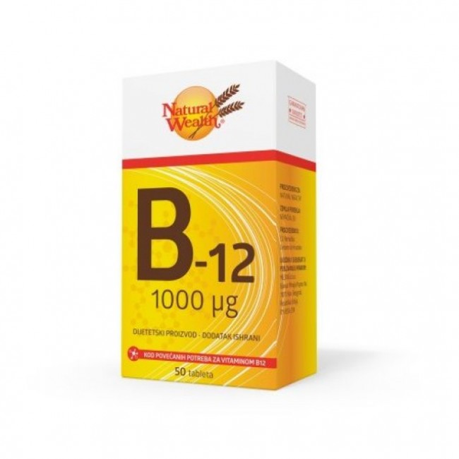 NATURAL WEALTH VITAMIN B12 1000MG A50