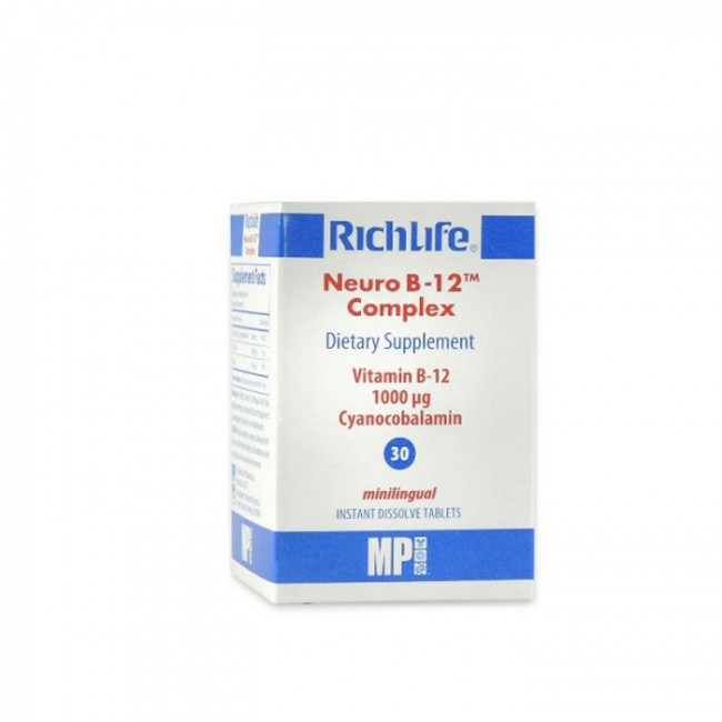 RICHLIFE NEURO-B12 COM30X1000MCG