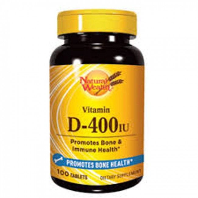 NATURAL WEALTH VITAMIN D 400IJ TABLETE A100
