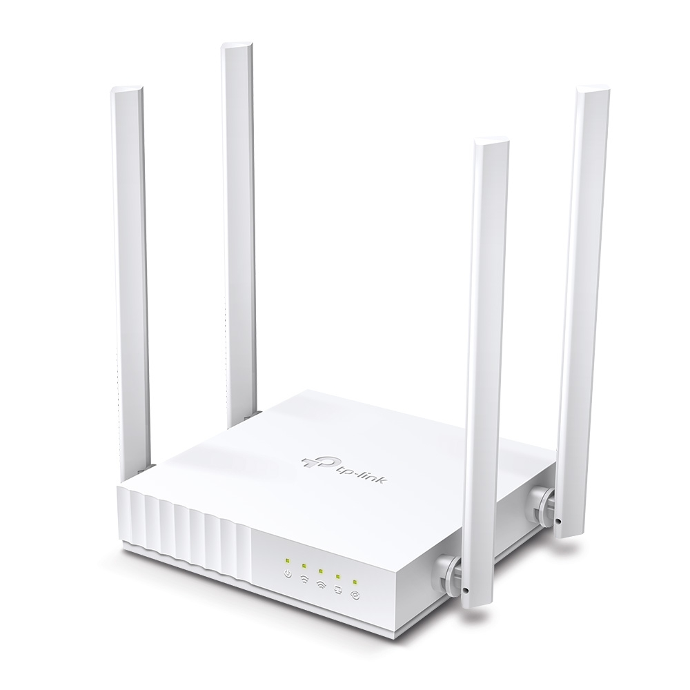 TP-Link Archer C24 AC750 bežični dual band 733Mb/s ruter 802.11ac/a/b/g/n (433Mb/s@ 5GHz & 300Mb/s@ 2.4GHz), Ruter / AP / Range Extender mod, IPv6 podržano, Tether app, WPS, 4 eksterne antenе