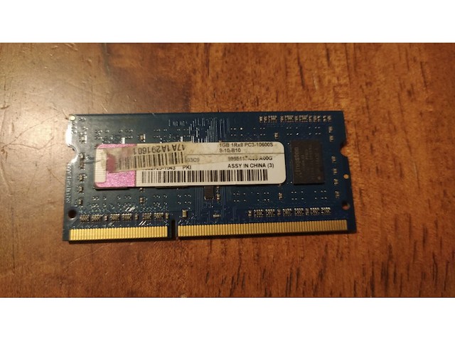 Ram memorija DDR3 Kingston 1GB ,   1333MHz , BR3