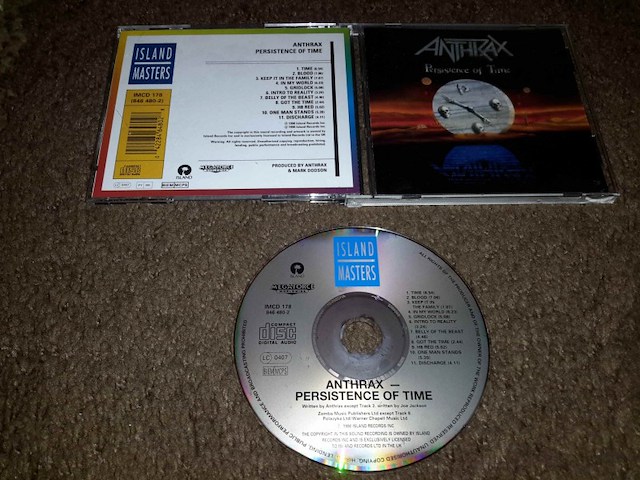 Anthrax - Persistence of time , ORIGINAL
