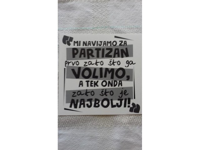 NALEPNICA PARTIZAN