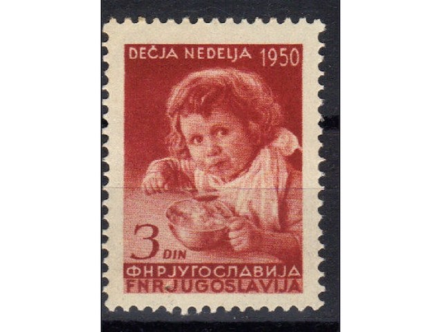 Dečja nedelja 1950.,čisto