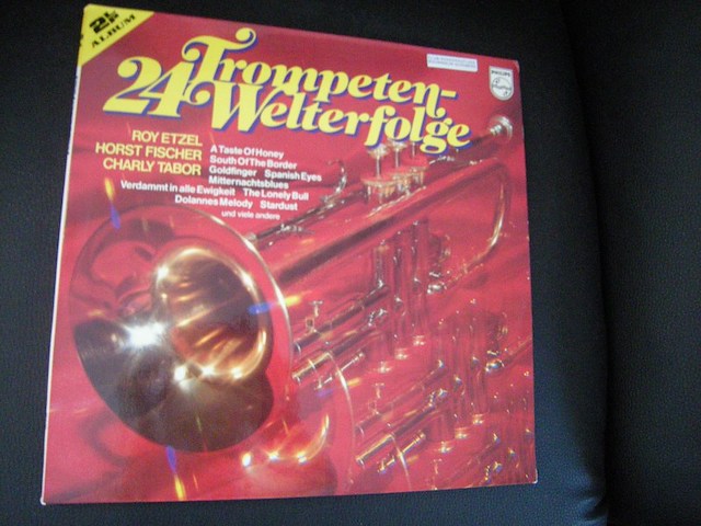 LP - VARIOUS - 24 TROMPETEN WELTER FOLGE - DUPLI