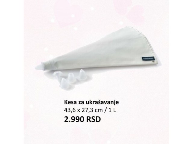 Tupperware Velika Kesa/špric za ukrašavanje 1l