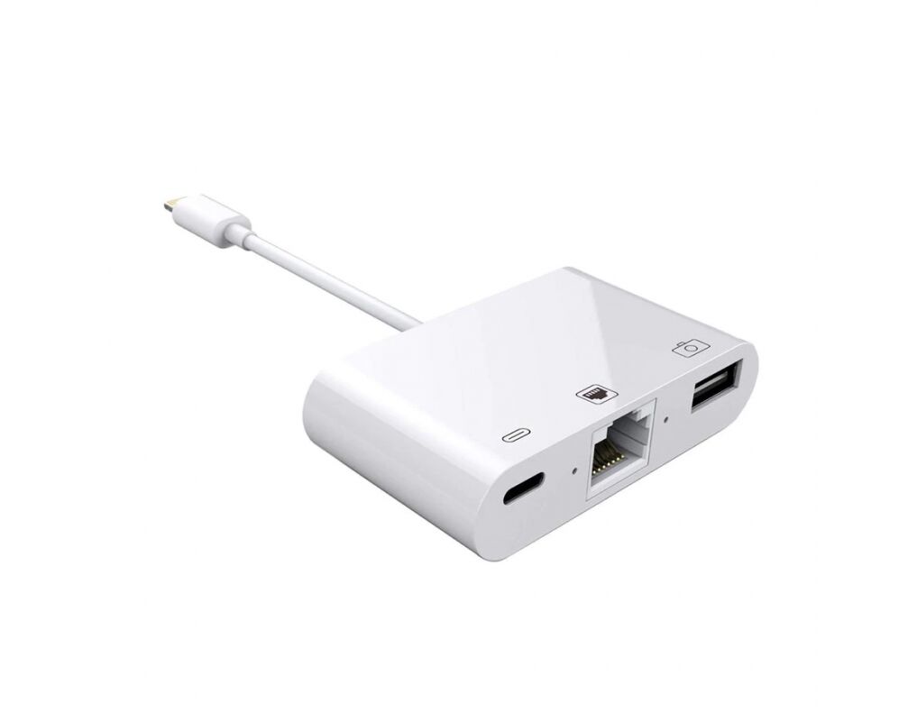 Lightning na Gb LAN 3u1 kamera adapter