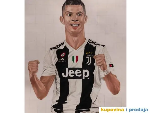 Portret Cristiano Ronaldo uramljeno