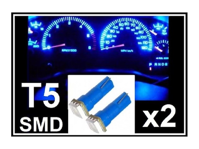 LED Sijalica - T5 - plava - SMD - 2 komada