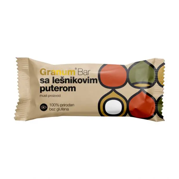 Bar sa lešnikovim puterom Granum 30g